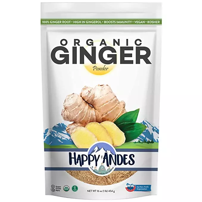 Happy Andes Organic Ginger Powder.