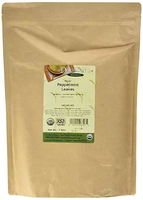 Davidson's Tea Organic Peppermint ganye