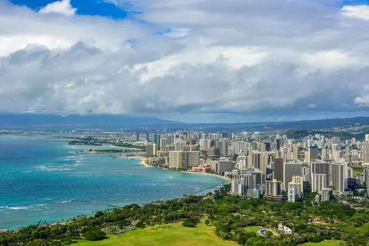 Hình ảnh thành phố Honolulu.