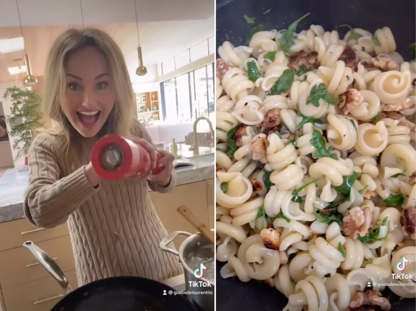 Pasta e phethahetseng ea Giada De Laurentiis e na le metsoako e mene feela