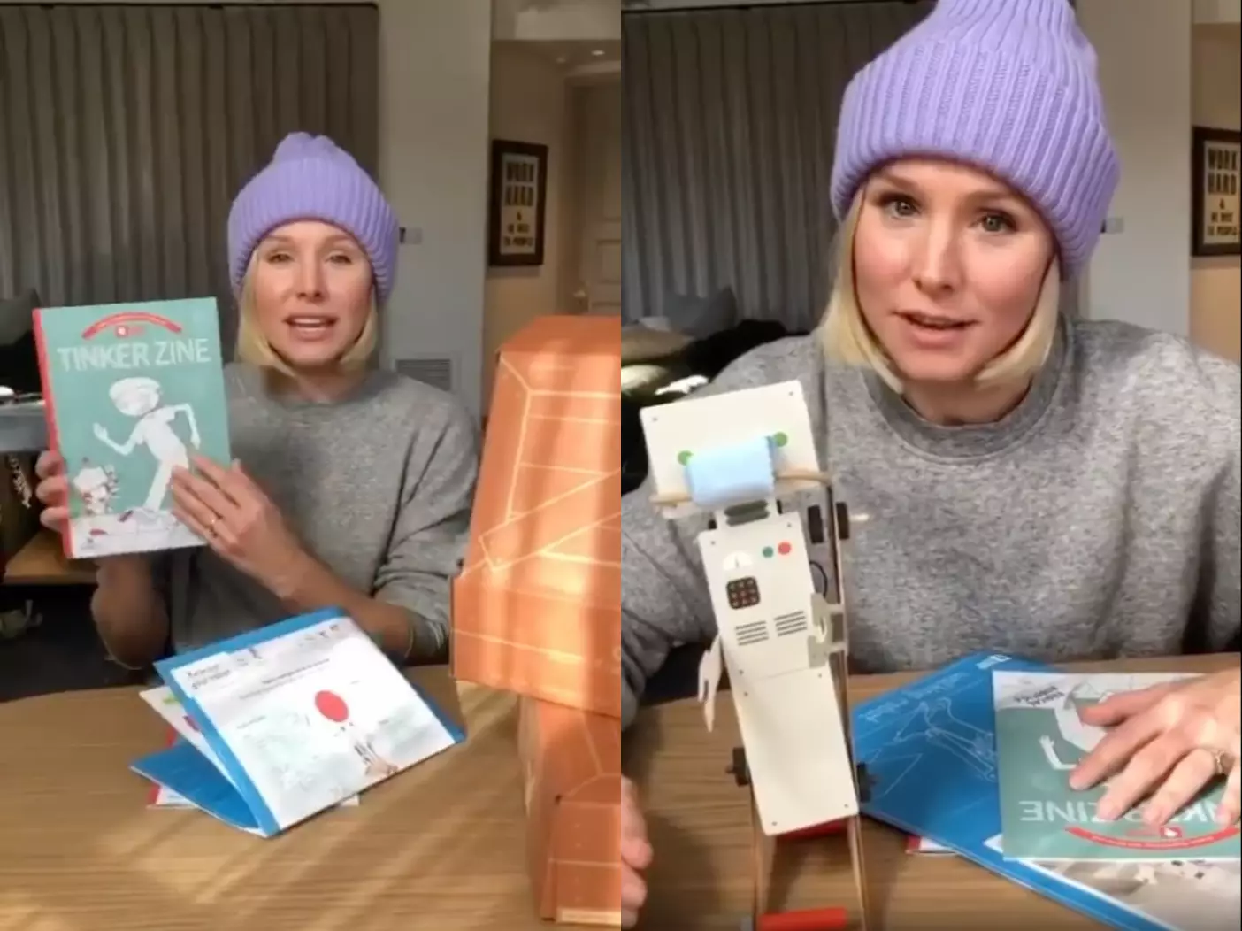 Kristen Bell a găsit o soluție uimitoare pentru a suplimenta învățarea practică care lipsește cu „Școala Zoom”