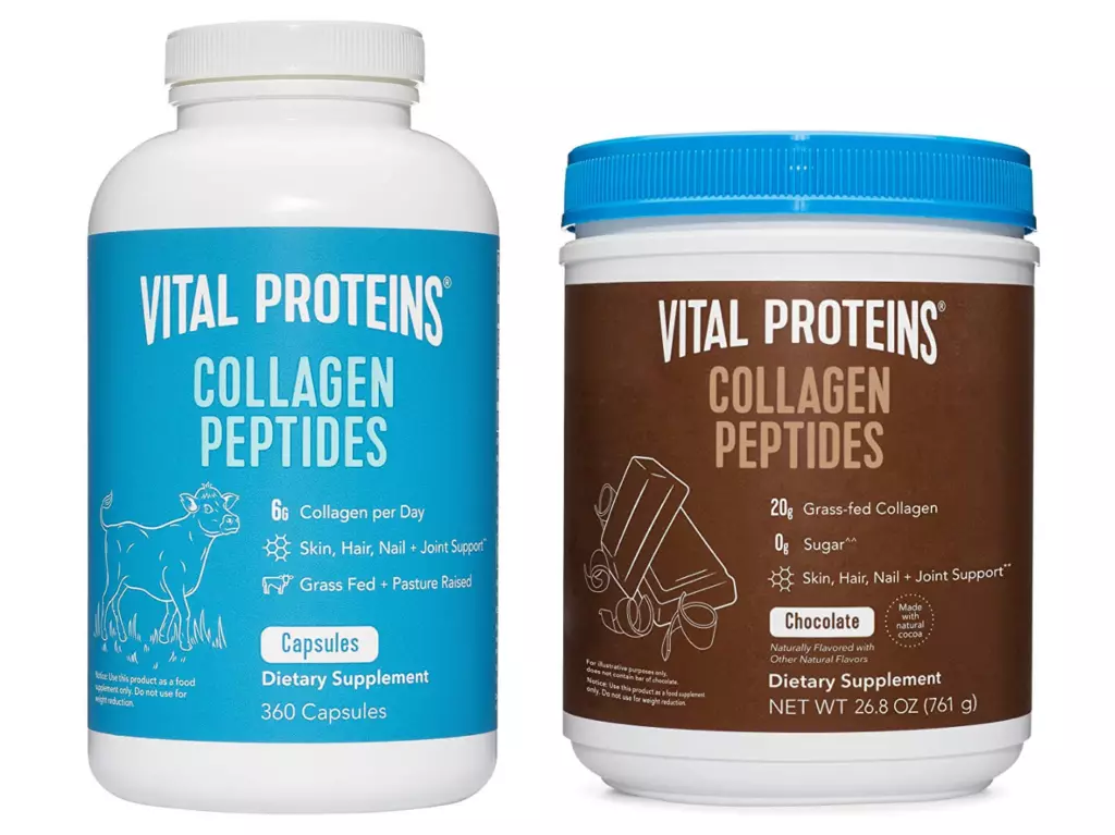 Vital Proteins Kollagen peptid pulver, vanlig og sjokolade