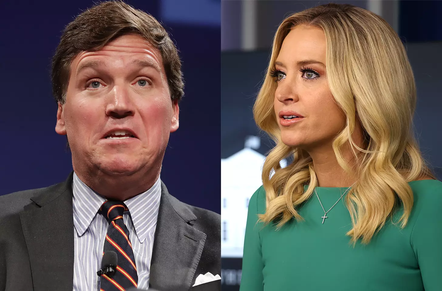 An bhféadfaí Tucker Carlson a chur ar ceal nuair a tháinig Kayleigh McEnany ar Fox?